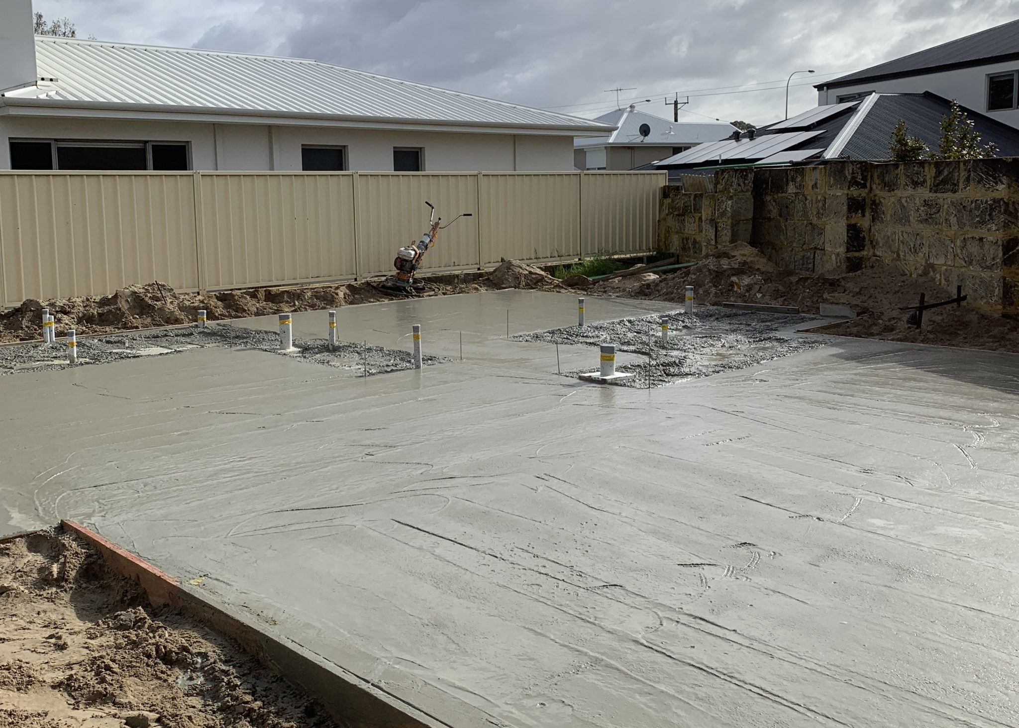 All set and ready to go at our Mullaloo project with ground floor slab ...